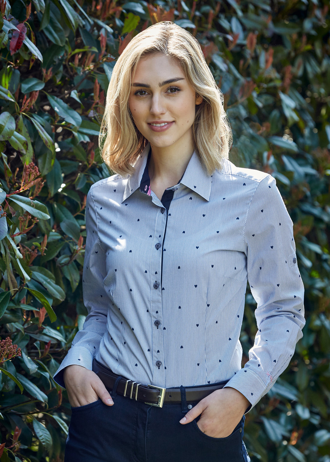 Women's Thomas Cook Heart Stripe L/S Shirt – Diamond K Country